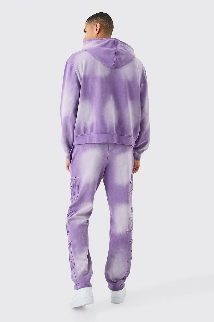 Oversized Sun Bleached 13 Zip Thru Hoodie | boohooMAN USA Oversized Sun Bleached 13 Zip Thru Hoodie | boohooMAN USA