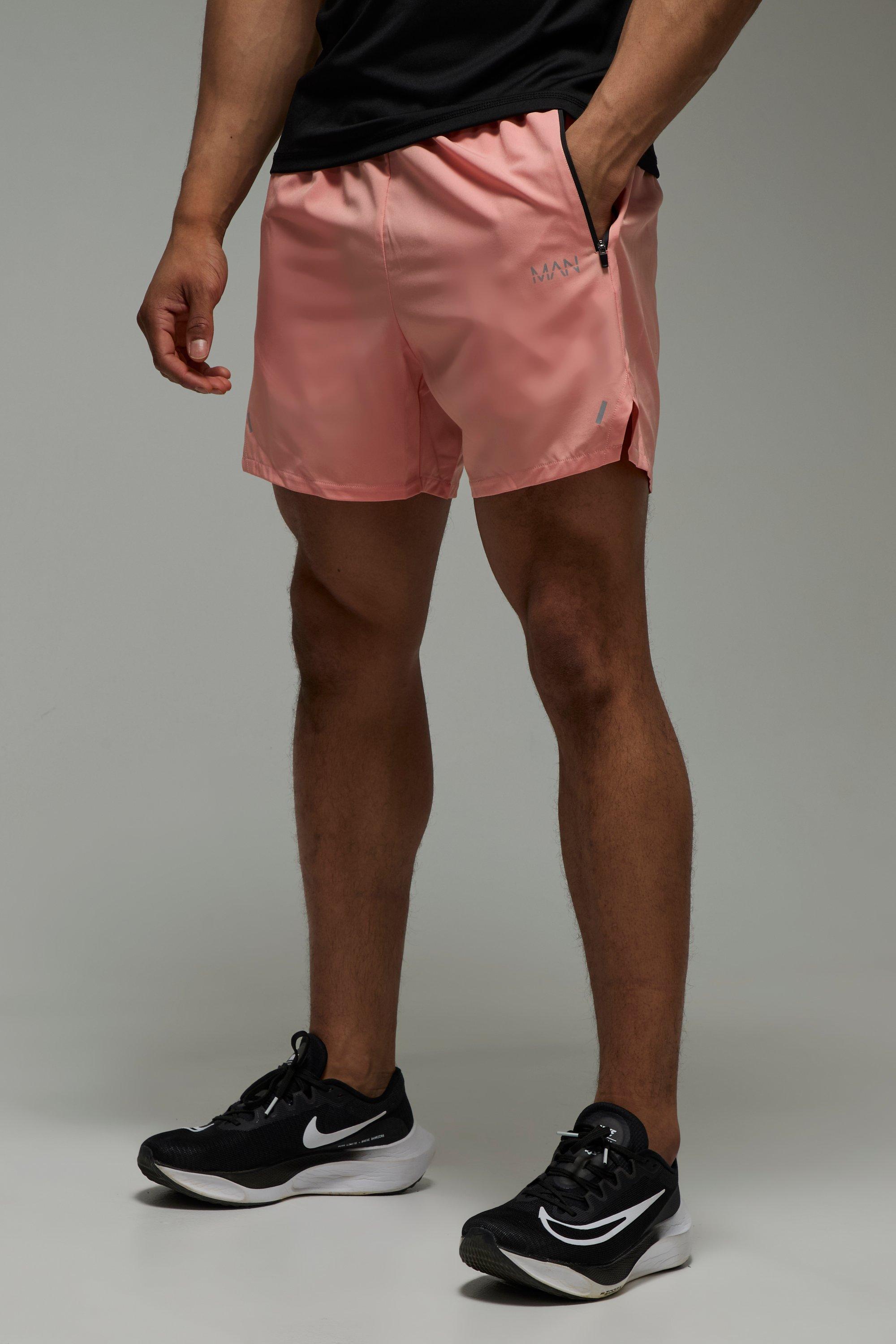 Man Active Perforated Stretch Woven Regular Fit 5inch Short Boohooman Usa