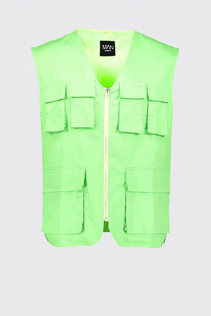 Big & Tall Pocket Detail Utility Vest | boohooMAN USA Big & Tall Pocket Detail Utility Vest | boohooMAN USA